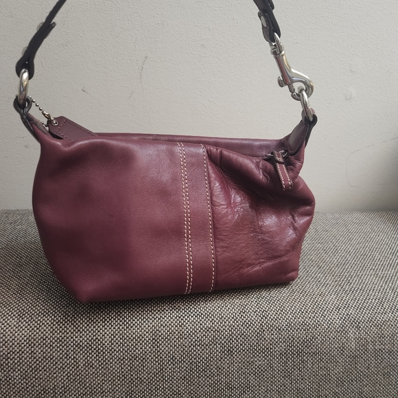 Coach | Bags | Coach Leatherware Est 941 Mini Handbag Burgundy | Poshmark